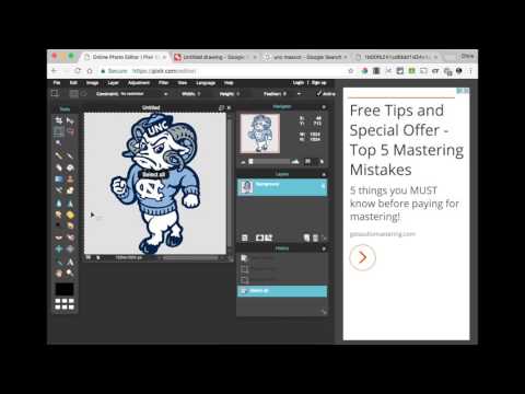 Making Transparent Background Graphics for Google Drawings