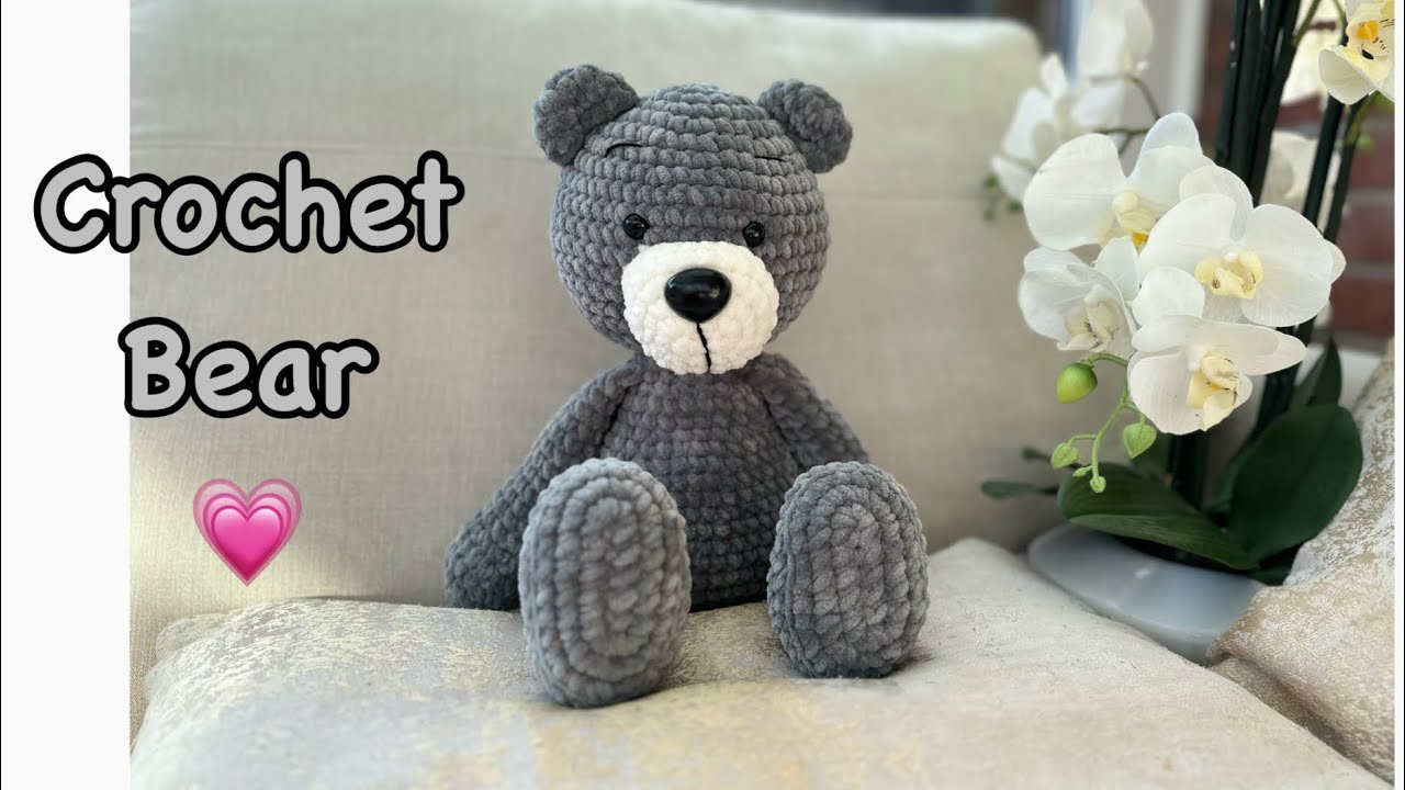 Crochet Bear  🐻 / Amigurumi Bear 🐻 🥰❤️/ Amigurumi beginner friendly tutorial / free pattern