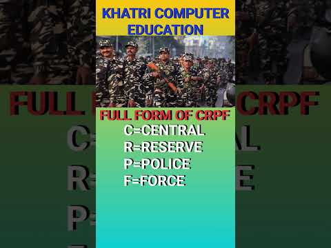 FULL FORM OF CRPF 👮👮 #viral #shorts #crpf