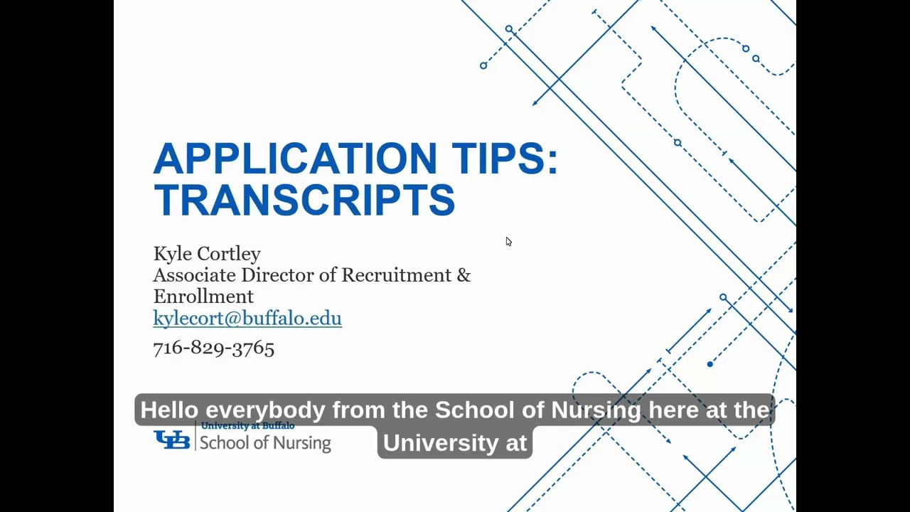 Grad Application Tips: Transcripts