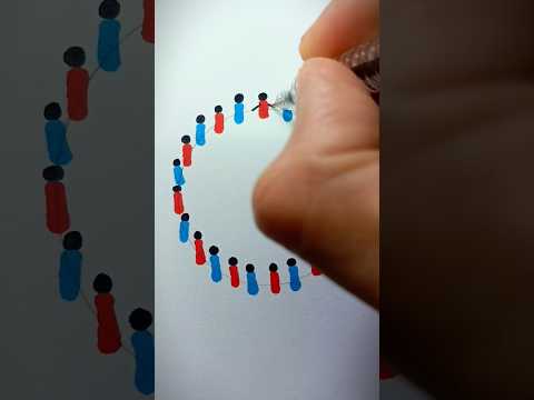 Unity art ๐ซ๐ฌ๐ญโค๏ธโ๐ป #art #unity #redink #blueink #shorts #ytshorts #shortart #shortvideo #viralvideo