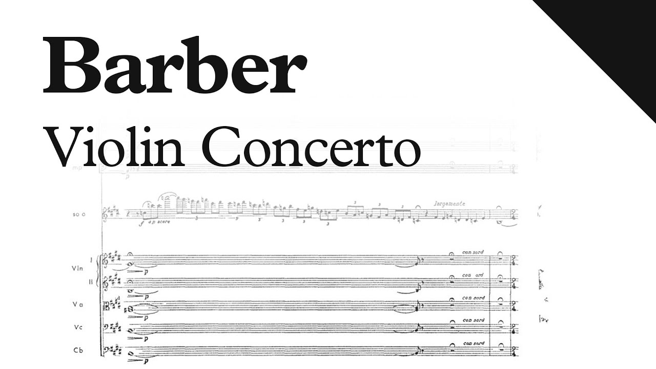 Barber - Violin Concerto, Op. 14 (Sheet Music)