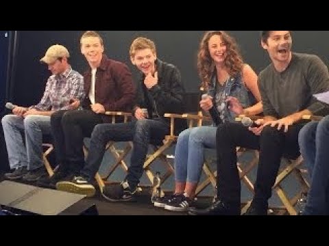 The Maze Runner Cast Interview with Will Poulter, Kaya Scodelario, Thomas Sangster, Dylan