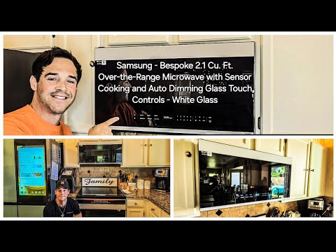 NEW Samsung Bespoke 2.1Cu Over-the-Range Smart Microwave Sensor Cook Auto Dim Glass Controls Review🤩