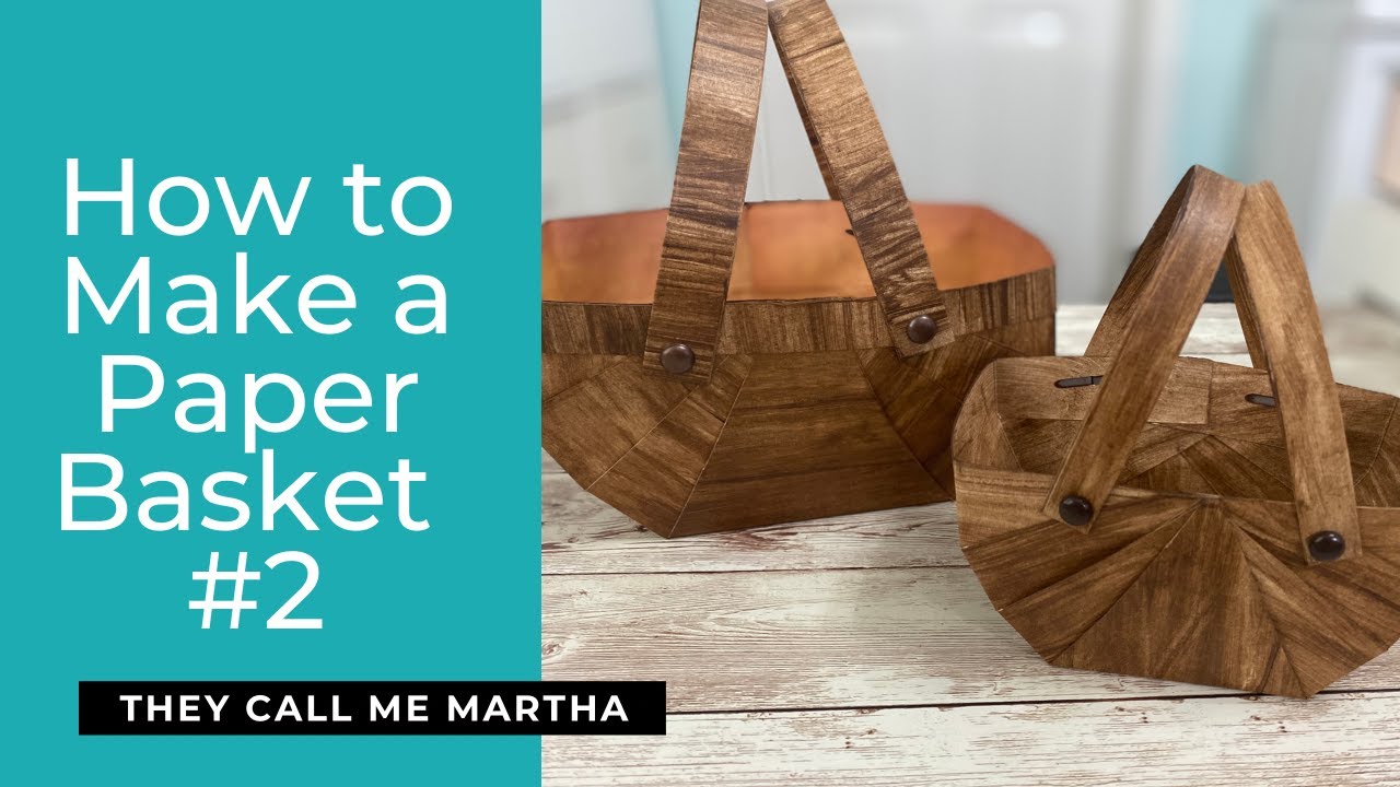 How to Make Paper Easter Baskets and Picnic Baskets | Paper Basket Tutorial | Easy Paper Crafts