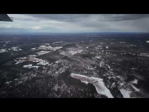 Cape Air Flight from Boston to Augusta, Maine state airport Pt3 4k