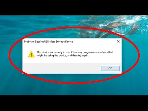 How to fix Problem Ejecting USB Mass Storage Device on windows 10