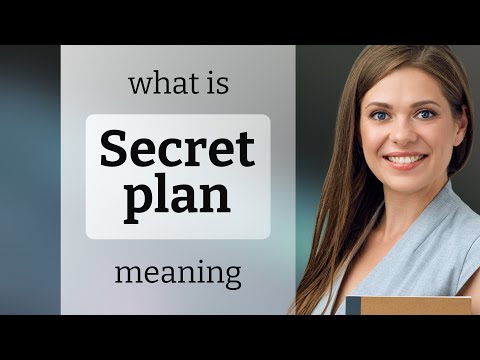 Secret plan — SECRET PLAN meaning