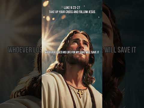 The Book of Luke 9 23-27 Take Up Cross and Follow Jesus #shortvideo #bibleverse #biblepassage