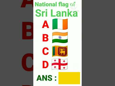 National flag of Sri Lanka. #youtubeshorts