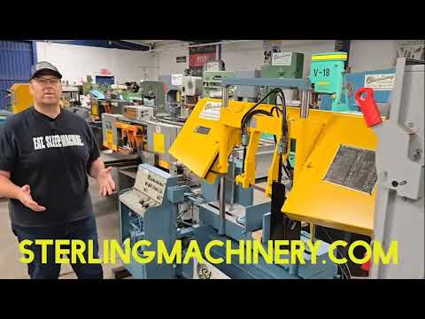 15" x 17" Used W.F. Wells Semi Automatic Horizontal Bandsaw (Twin Post Design), Mdl. F-15, , #A4067