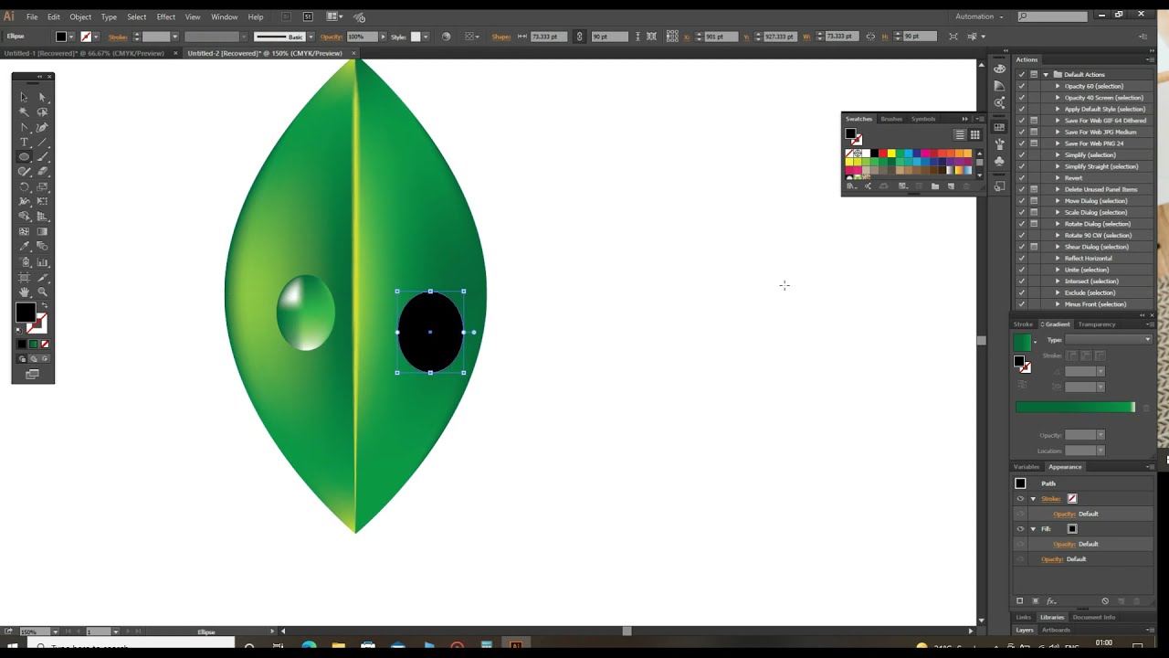 how to create vector leaves in adobe illustrator tutorial