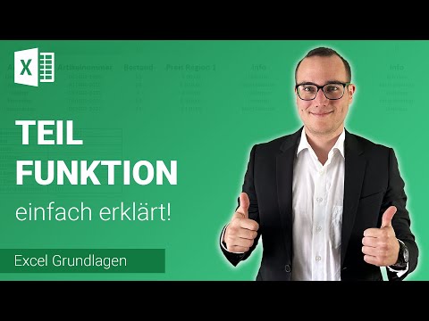 TEIL-Funktion einfach erklärt | Lerne Microsoft Excel ✅