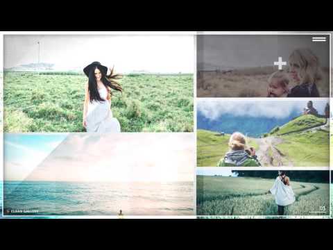 Clean Photo Gallery - Image Slide Opener After Effects Templates
