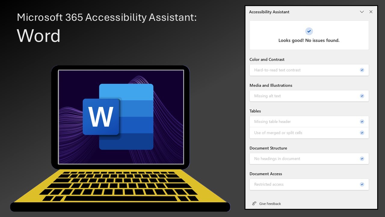 Microsoft 365 Accessibility Assistant: Word
