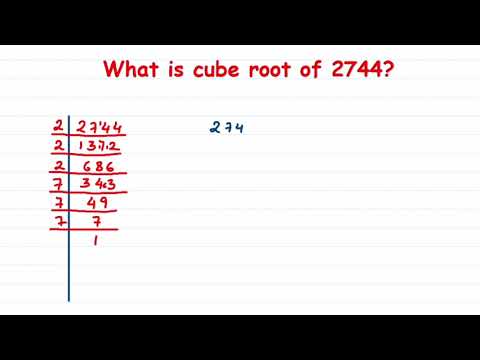 What is cube root of 2744 ?