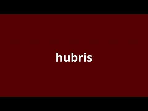 what is the meaning of hubris.