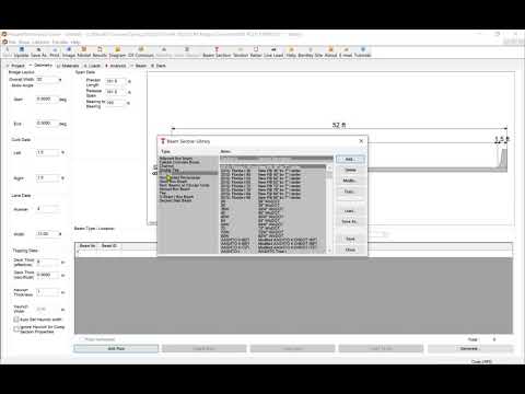 LEAP Concrete Girder Bridge Simple Span example
