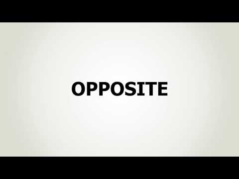 How to Pronounce Opposite