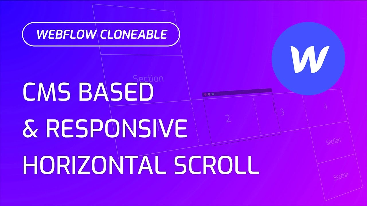 Webflow Native CMS Horizontal Scroll - Cloneable Instructions
