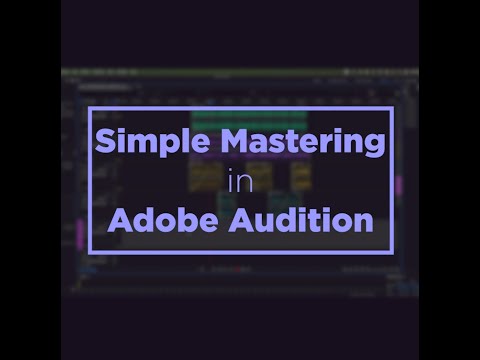 Simple Mastering in Adobe Audition