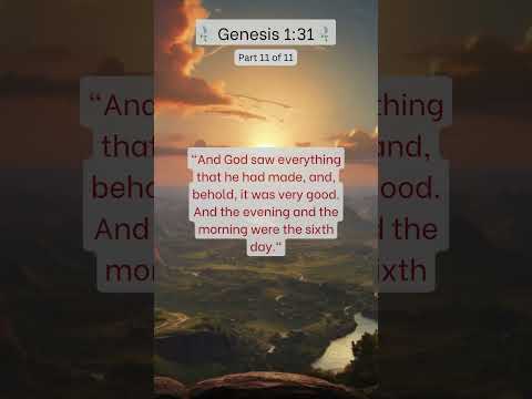 🙏🏻 Genesis 1:31 - What Does 'Very Good' Mean in God's Assessment of Creation? 🙏🏻 #Genesis, #God