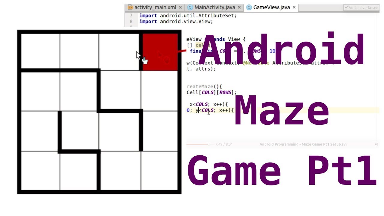 Android Programming - Maze Game Pt1 - Setup