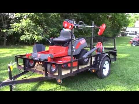Husqvarna Z248F Utility Trailer Package w/ 125B