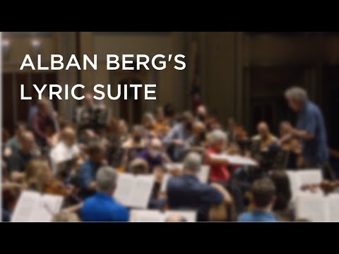 Berg's Lyric Suite Rehearsal