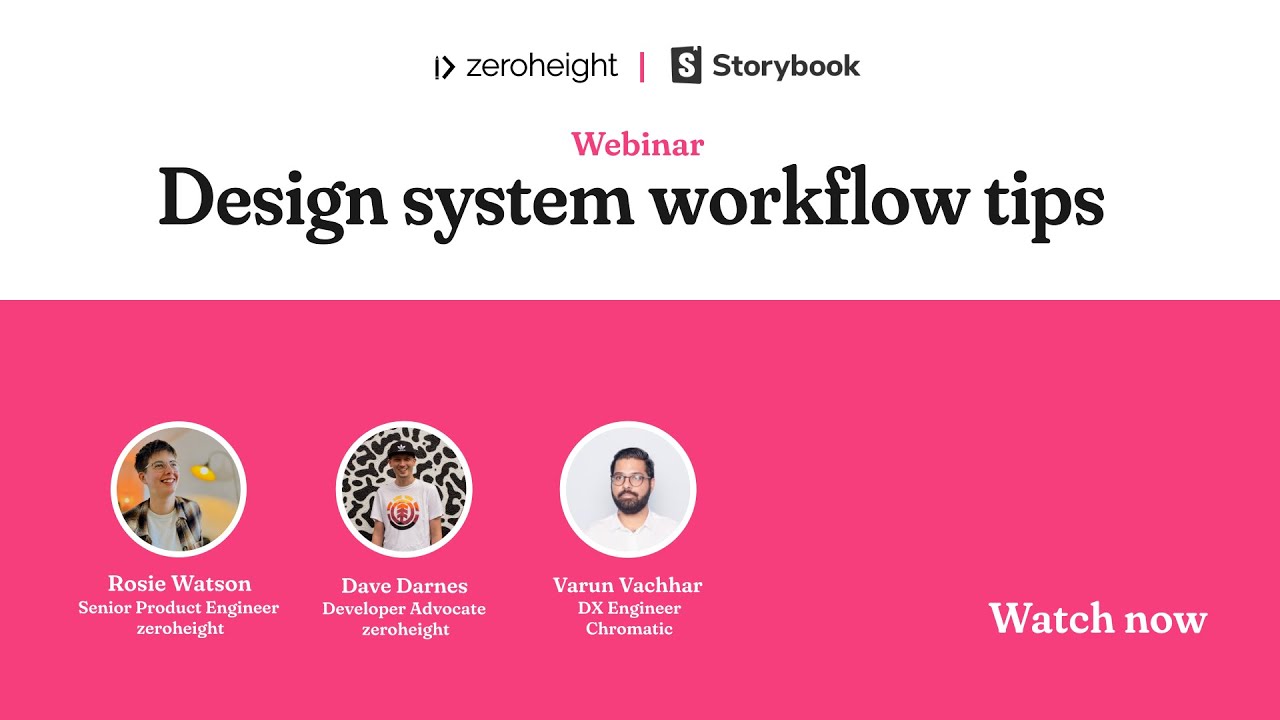 zeroheight x Storybook: Design system workflow tips