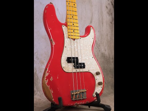 Luthier made Precision Bass 2022 Aged Torino Red | Reverb