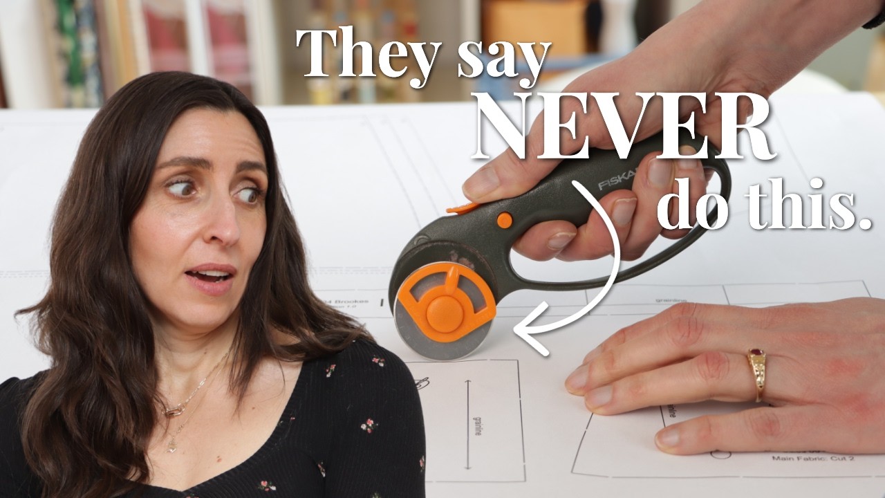 5 trucos sencillos para cortar patrones de costura el doble de rápido