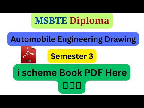 Automobile Engineering Deawing msbte book pdf | msbte all books pdf free | diploma books pdf