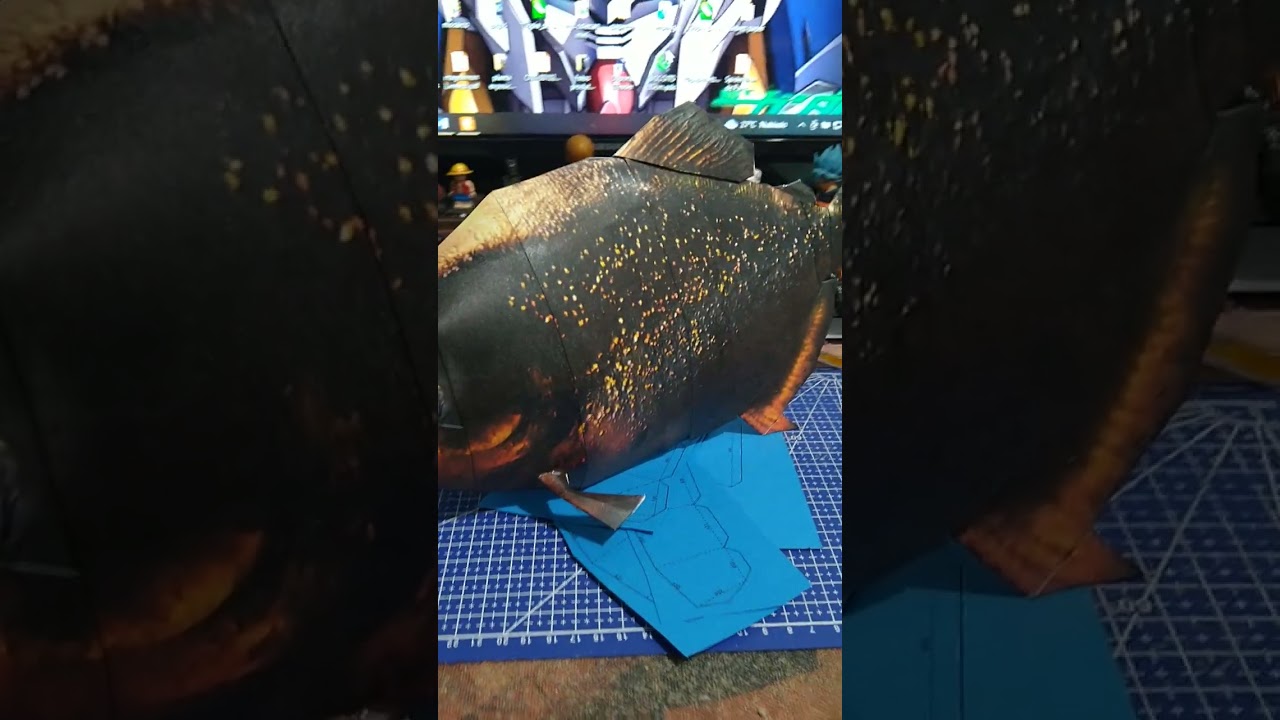 papercraft fish of Amazônia Brasil #artesanato #fish #papercraft #amazonia #amazon #piranhabytes