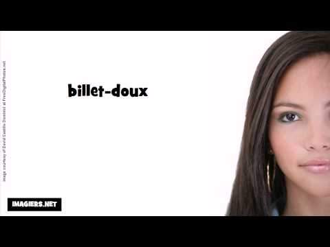 Pronounce billet doux