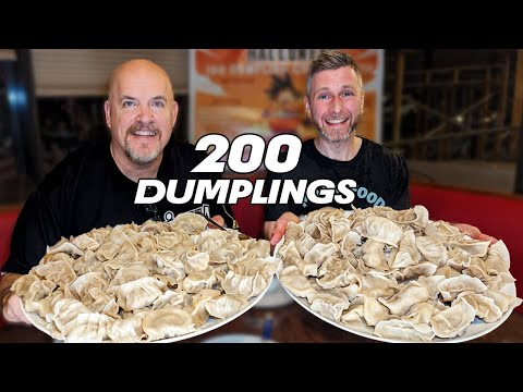 "NO WAY CAN YOU EAT 200 DUMPLINGS" @NotoriousBOB CHINESE NEW YEAR FOOD CHALLENGE