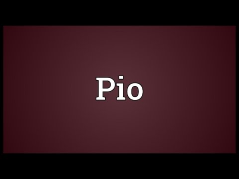 Pio Meaning