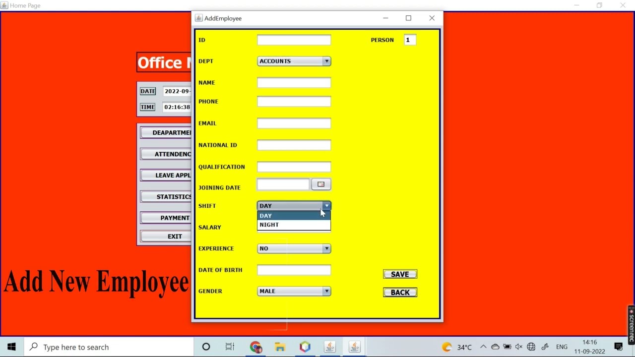 Office Management System Using Java 2026