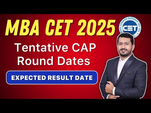 MBA CET 2025 | Expected Result date | Tentative CAP Round Dates #SensibleTalkwithAK Ep: 73