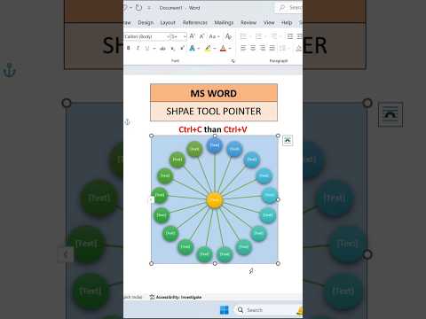 smart art in word 😊 #shorts #ytshorts #word #wordtricks #msword #wordtips #trend #new