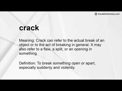 crack Meaning