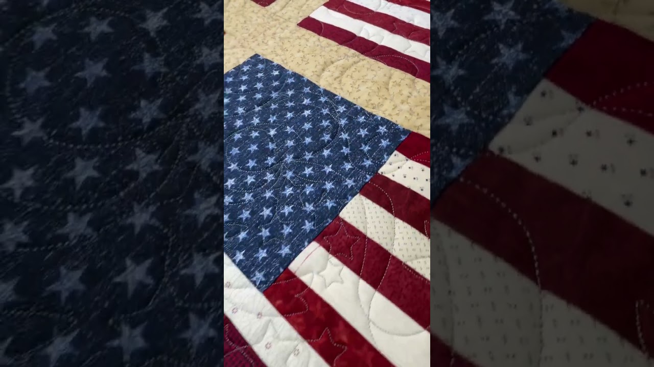 Linda’s “15 American Flags” quilt