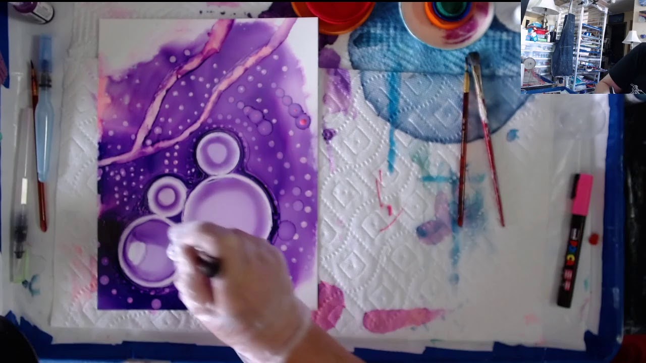 Alcohol Ink Bubbles - Embellishments