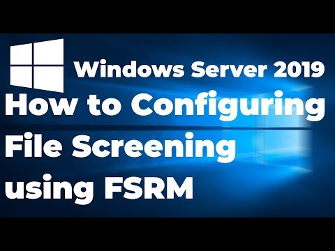 14. Configuring File Screening using File Server Resource Manager