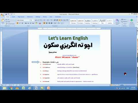 Root words - Ambi
