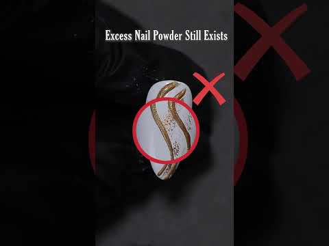 Nail Tips:How to use chrome powder?