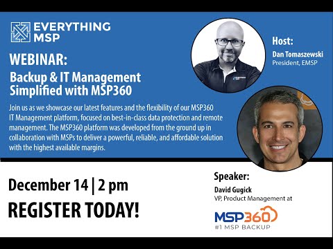 Backup & IT Management Simplified with MSP360