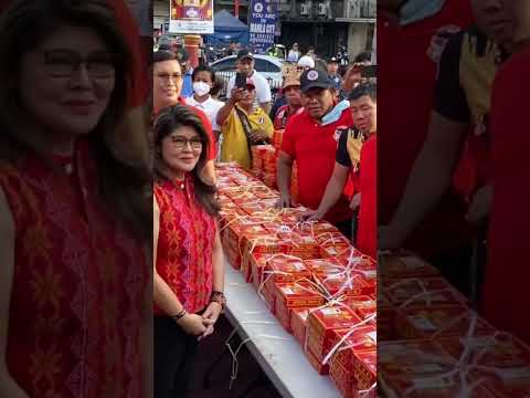 Senator Imee Marcos at Borgy Manotoc after ng Art Fair Philippines 2024 deretso sa Binondo Manila