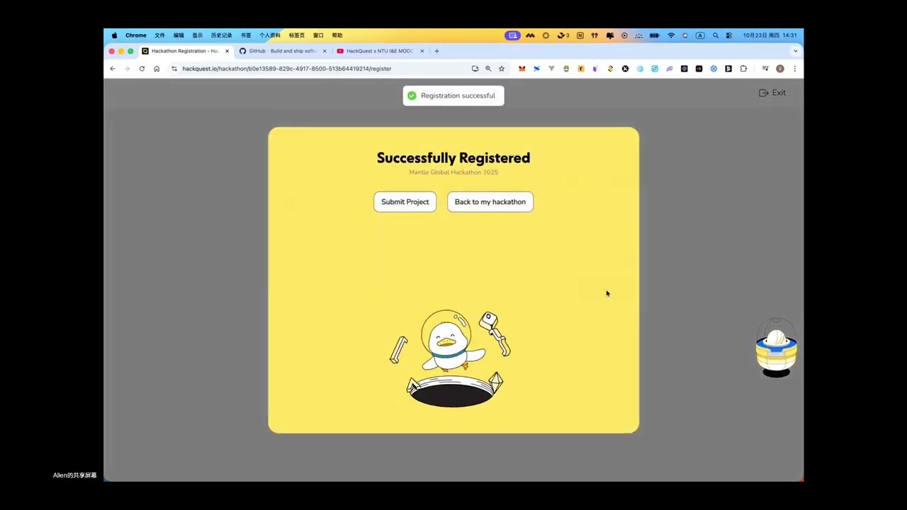 Hackathon submission walk-through