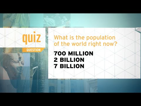 Quiz - What is the population of the world?